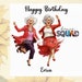 Old Ladies Dancing-fun Birthday Card-personalised-party-disco Grans ...