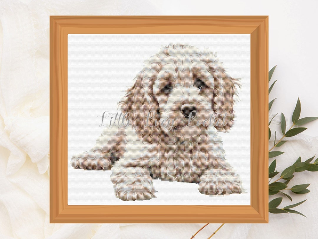 COCKAPOO Puppy Cross Stitch Chart-puppy Cross Stitch-chart Only-dog ...