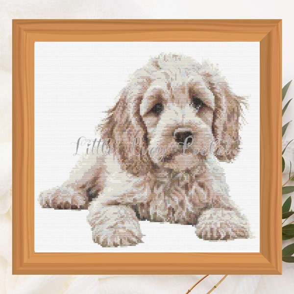 Cockapoo Cross Stitch - Etsy UK