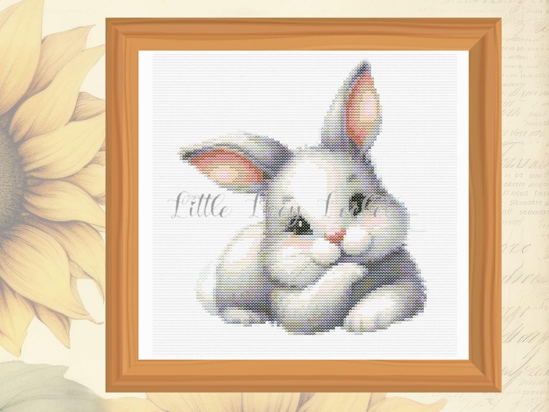 BUNNY RABBIT Cross Stitch Chart-instant Download-pdf-chart Only-rabbit ...