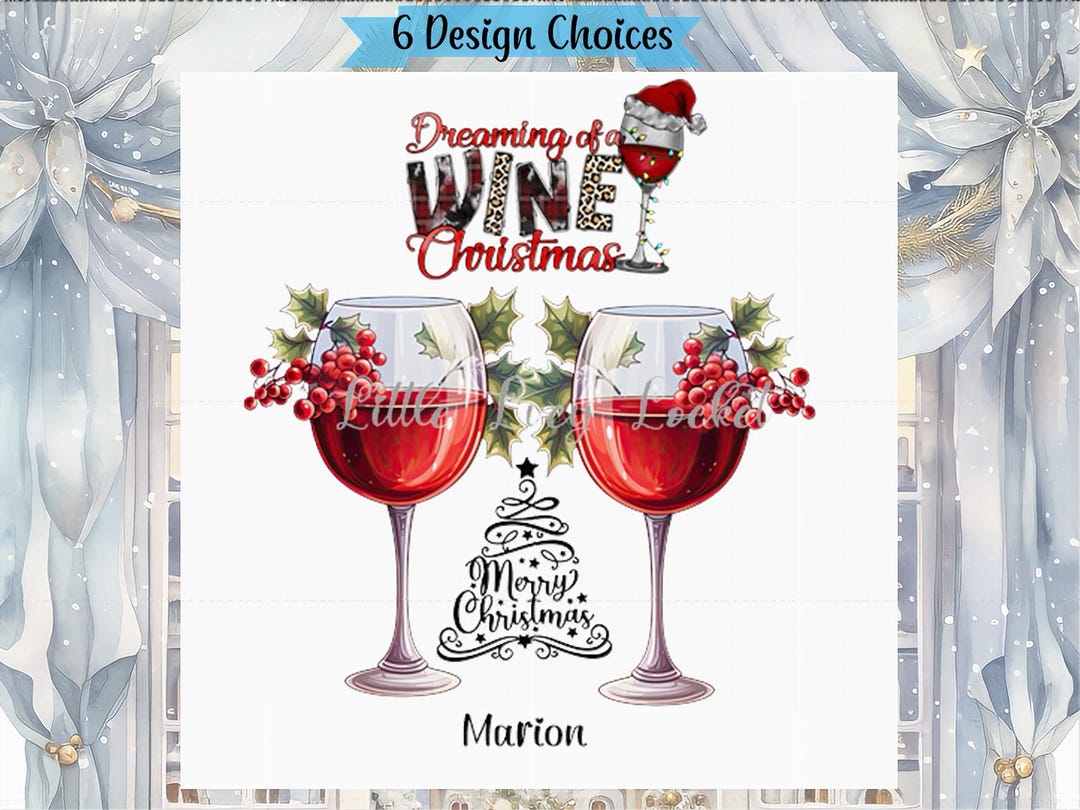 WINE Christmas Card-personalised-6 Design Choices-fun Slogan Xmas Wine ...