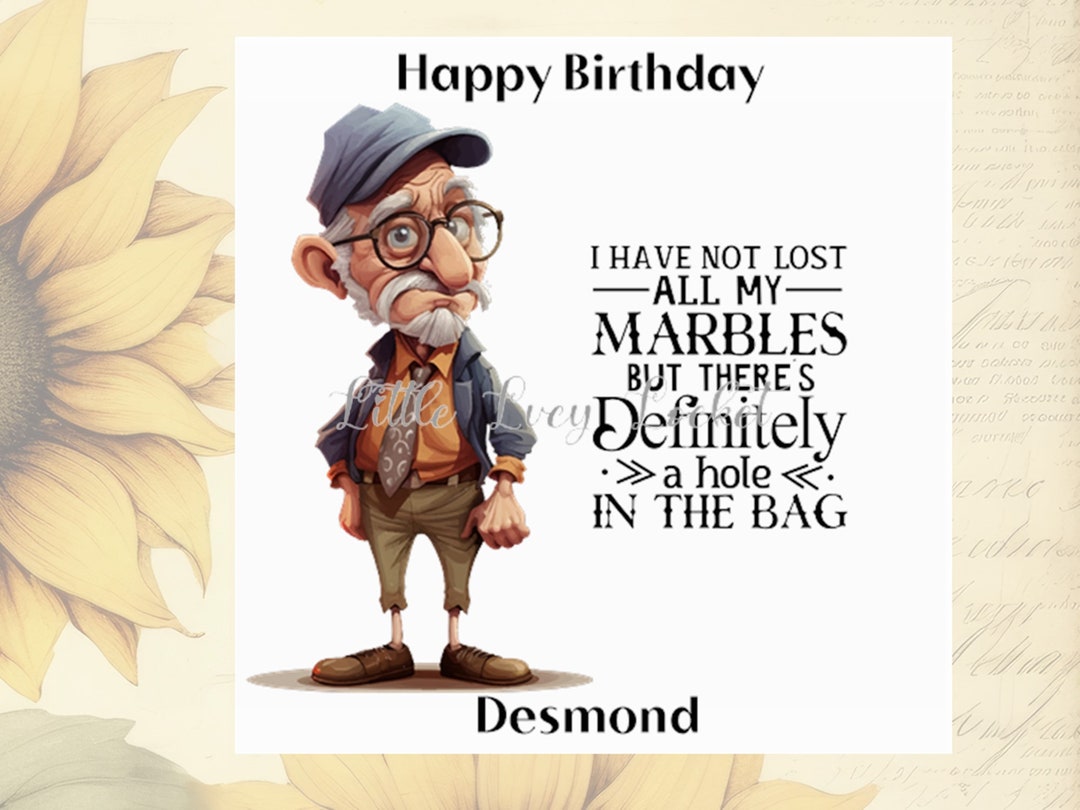 Grumpy Old Man-personalised-birthday Card-birthday Card for Him-witty ...