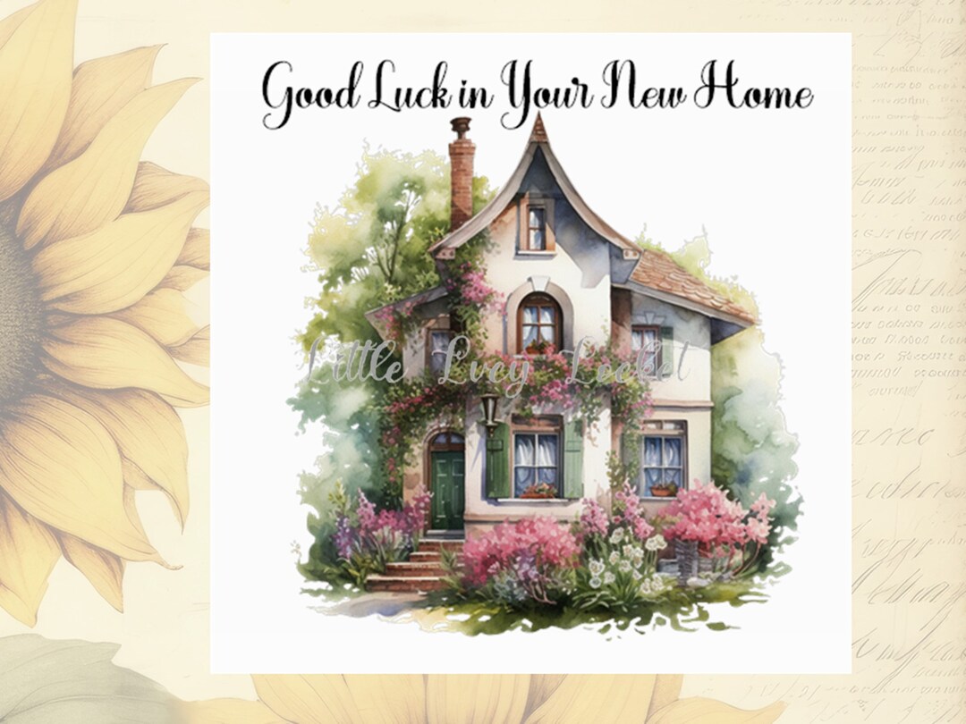 New Home Card-moving Home-pretty House Image-setting up Home-new House ...