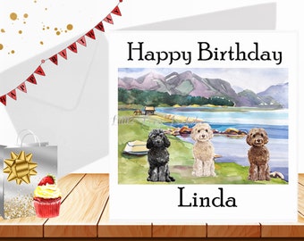 Cockapoo Birthday Card - Etsy