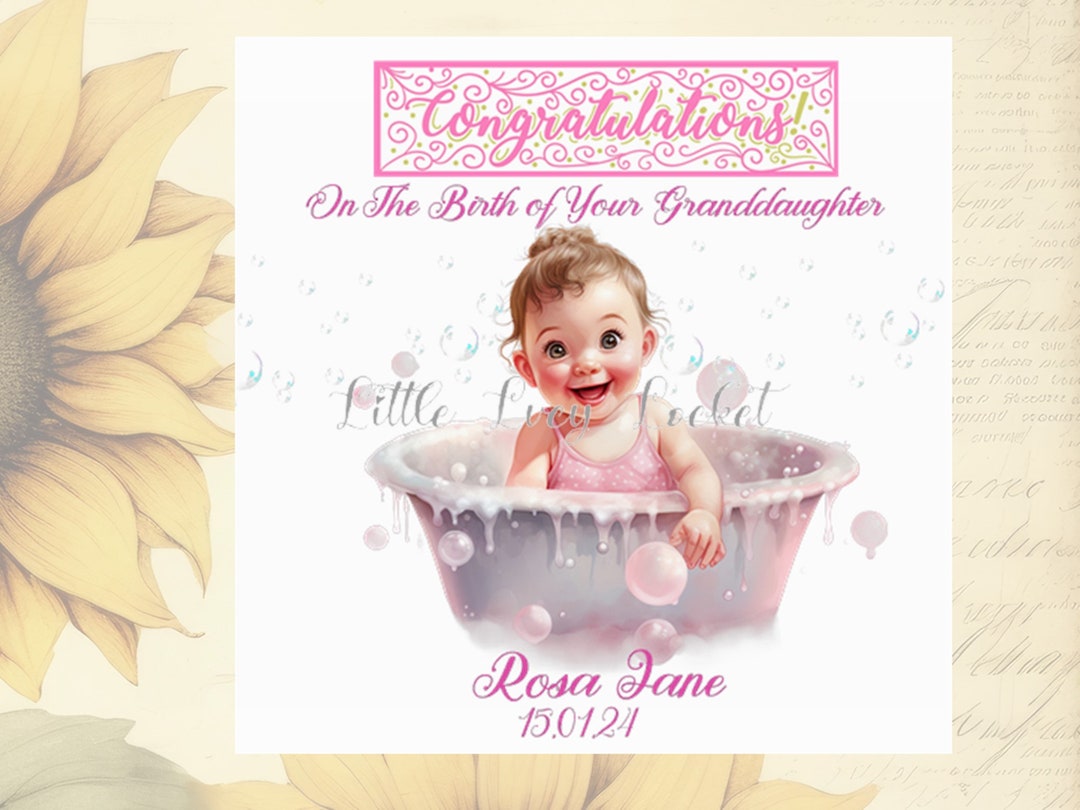 New GRANDDAUGHTER Card-personalised-congratulations Card for ...