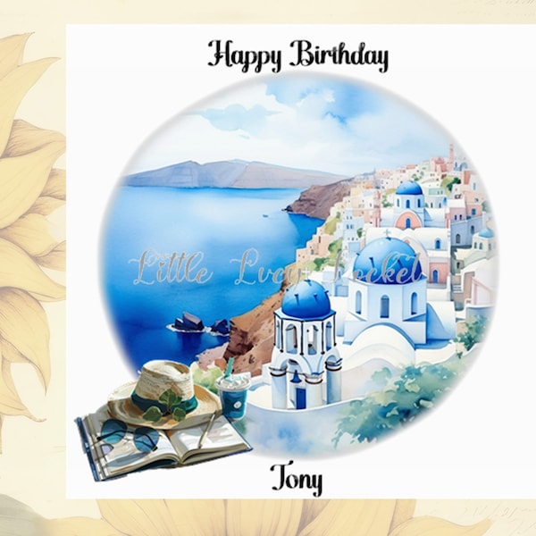 Birthday Card Greek Theme - Etsy
