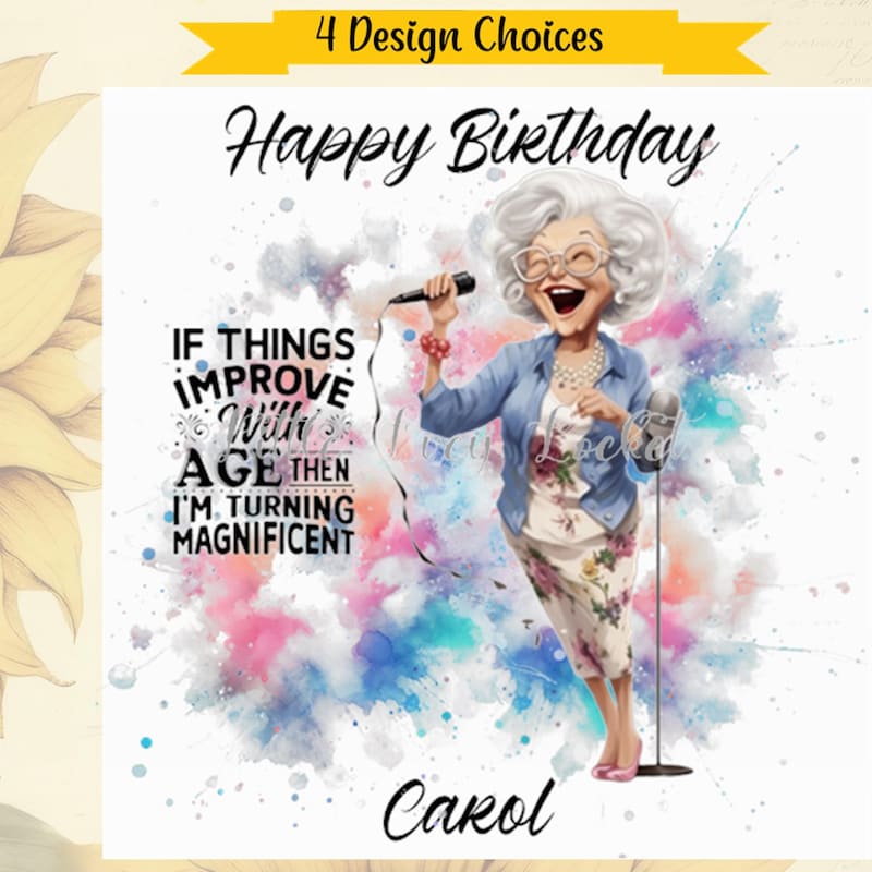 Funny Old Lady Greeting Cards - Etsy