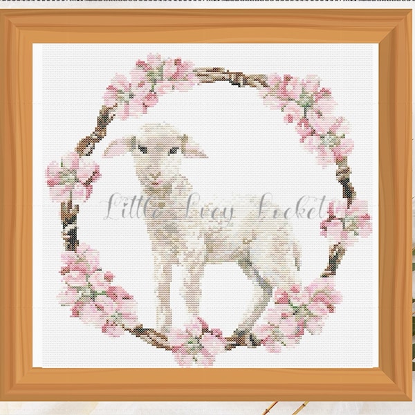 Lamb Cross Stitch - Etsy