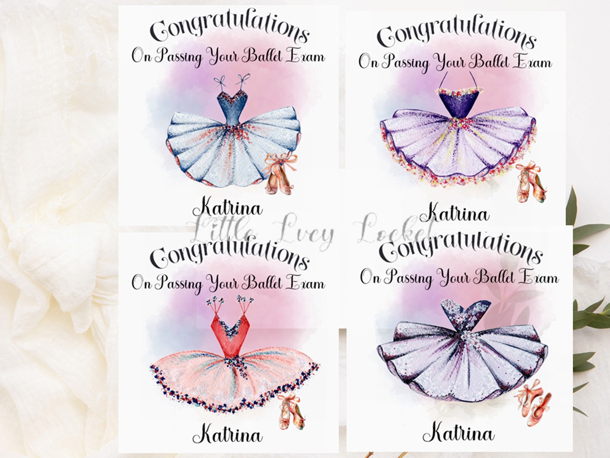 BALLET Examination Congratulations Card-4 Design - Etsy