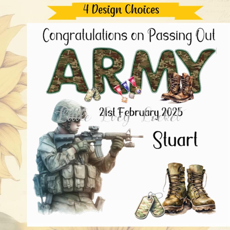 Army Cards Names - Etsy New Zealand