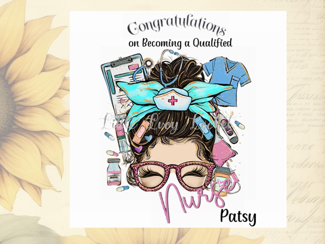 Newly QUALIFIED Nurse Card-nurse Congratulations Card-new Job-you ...