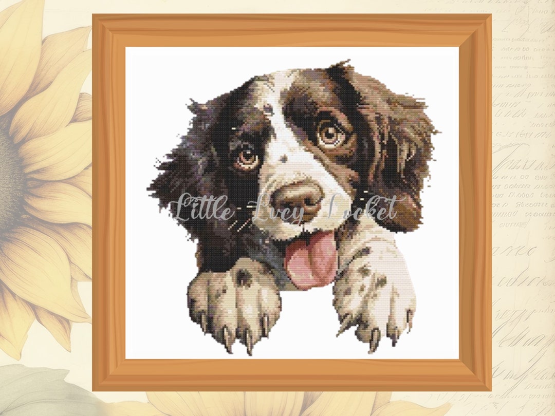 English SPRINGER Spaniel Cross Stitch Chart-instant Download-pdf-chart ...