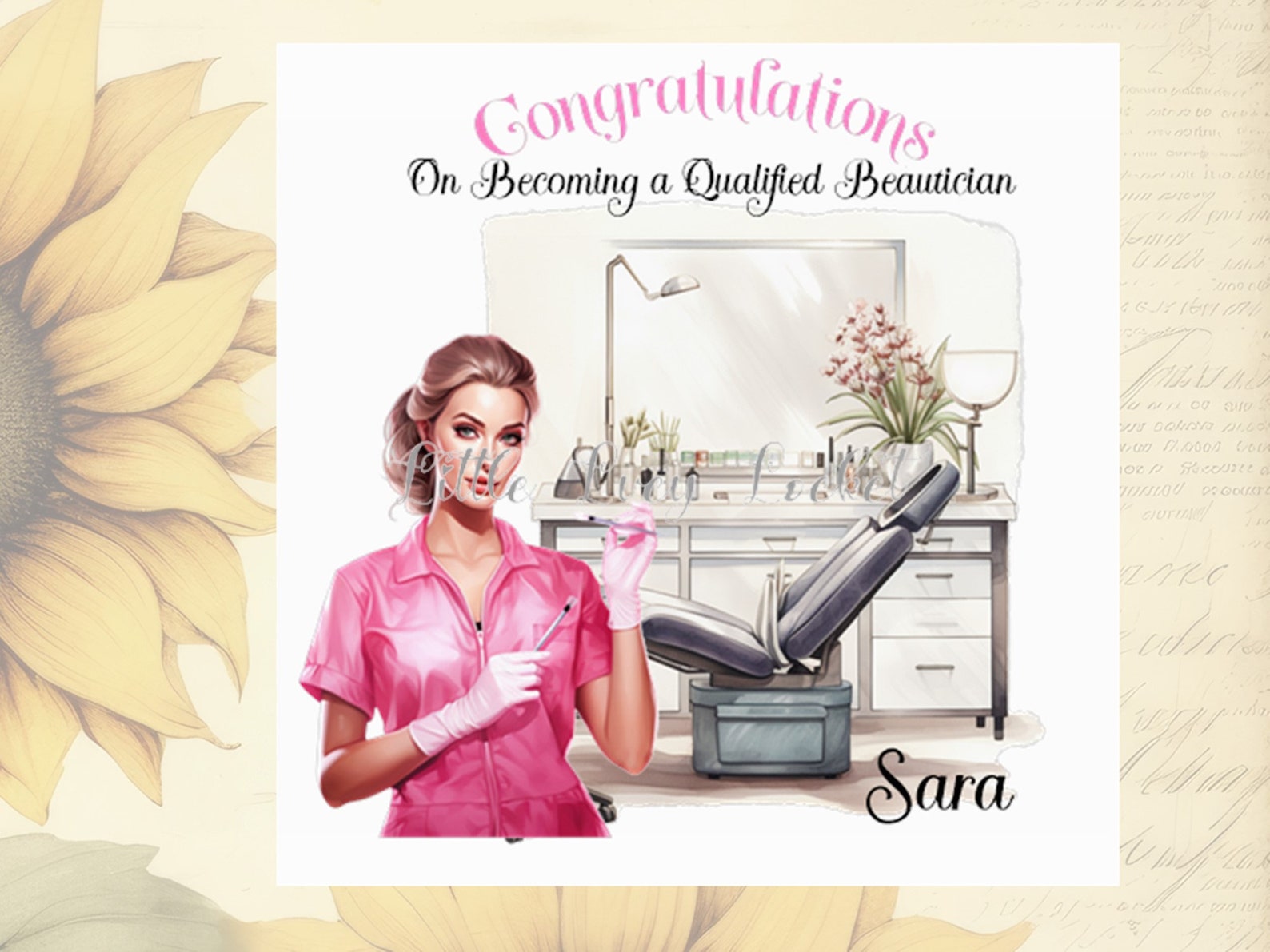 BEAUTICIAN Congratulations Card-new Job-you Passed-qualification ...