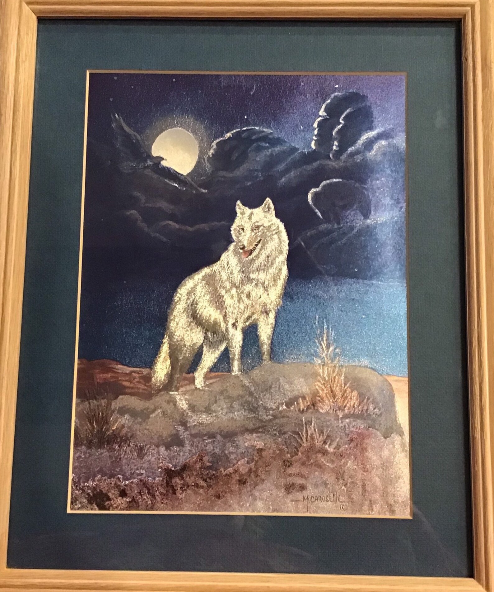 M. Caroselli Foil Art Print Wolf in the Wild - Etsy