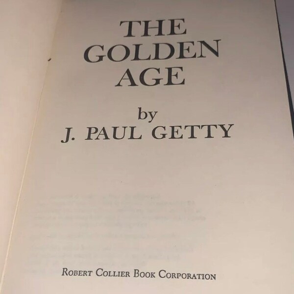 J Paul Getty Book - Etsy