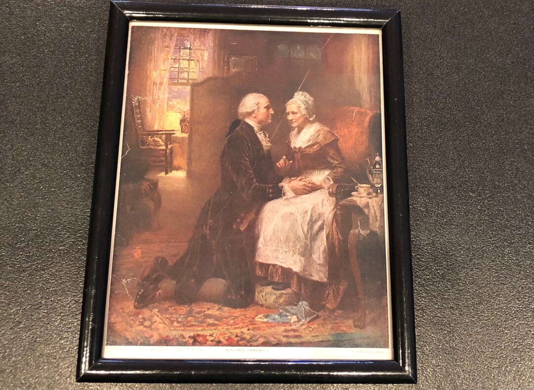 Washington Farewell Print • Vintage Farewell to Mother Print • by ...