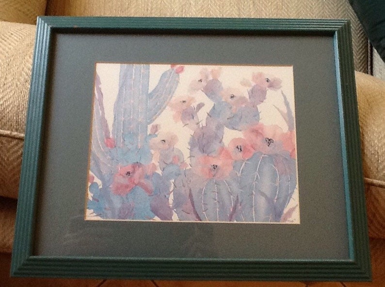 Southwestern Cactus Print Artist Howells - Etsy