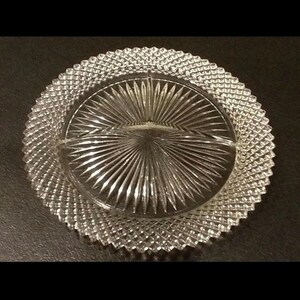 Vintage 1930s Miss America Depression Glass Plate • 3 Section Grill ...