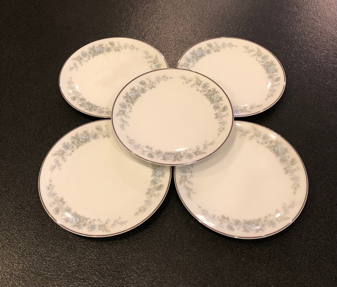 Vintage 1950s Claudia Plates • Rose China EIGHT Bread Plates • 6 1/4 ...