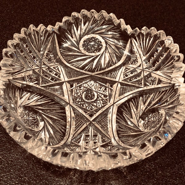 Crystal Pinwheel Serving Bowl - Etsy