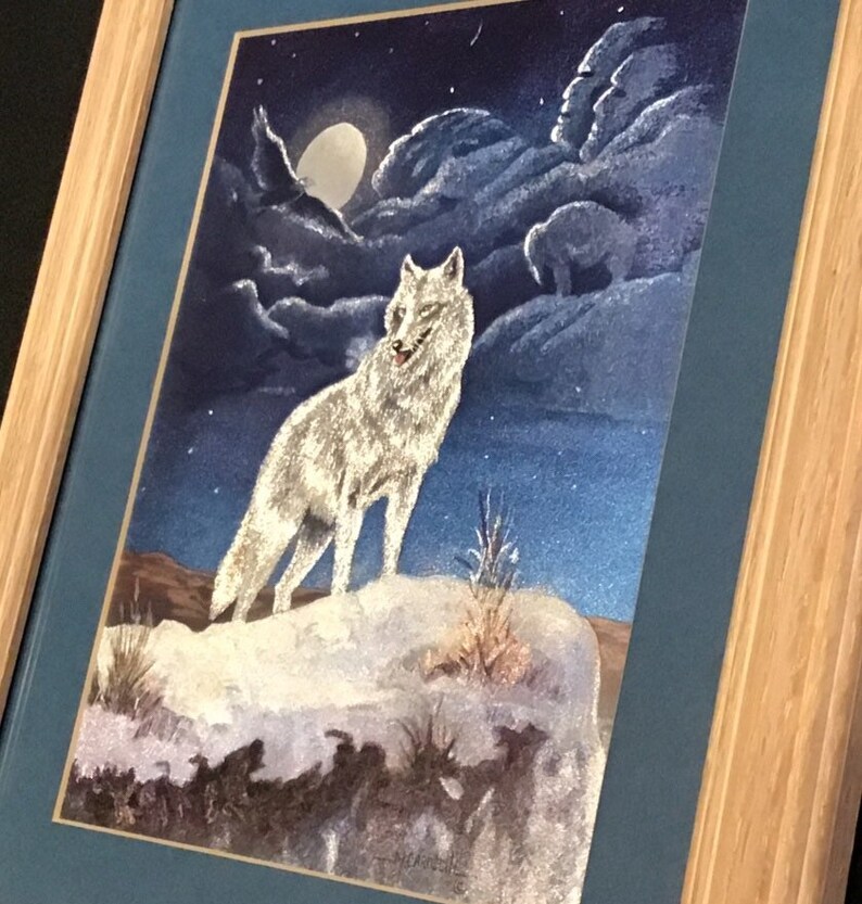M. Caroselli Foil Art Print Wolf in the Wild - Etsy