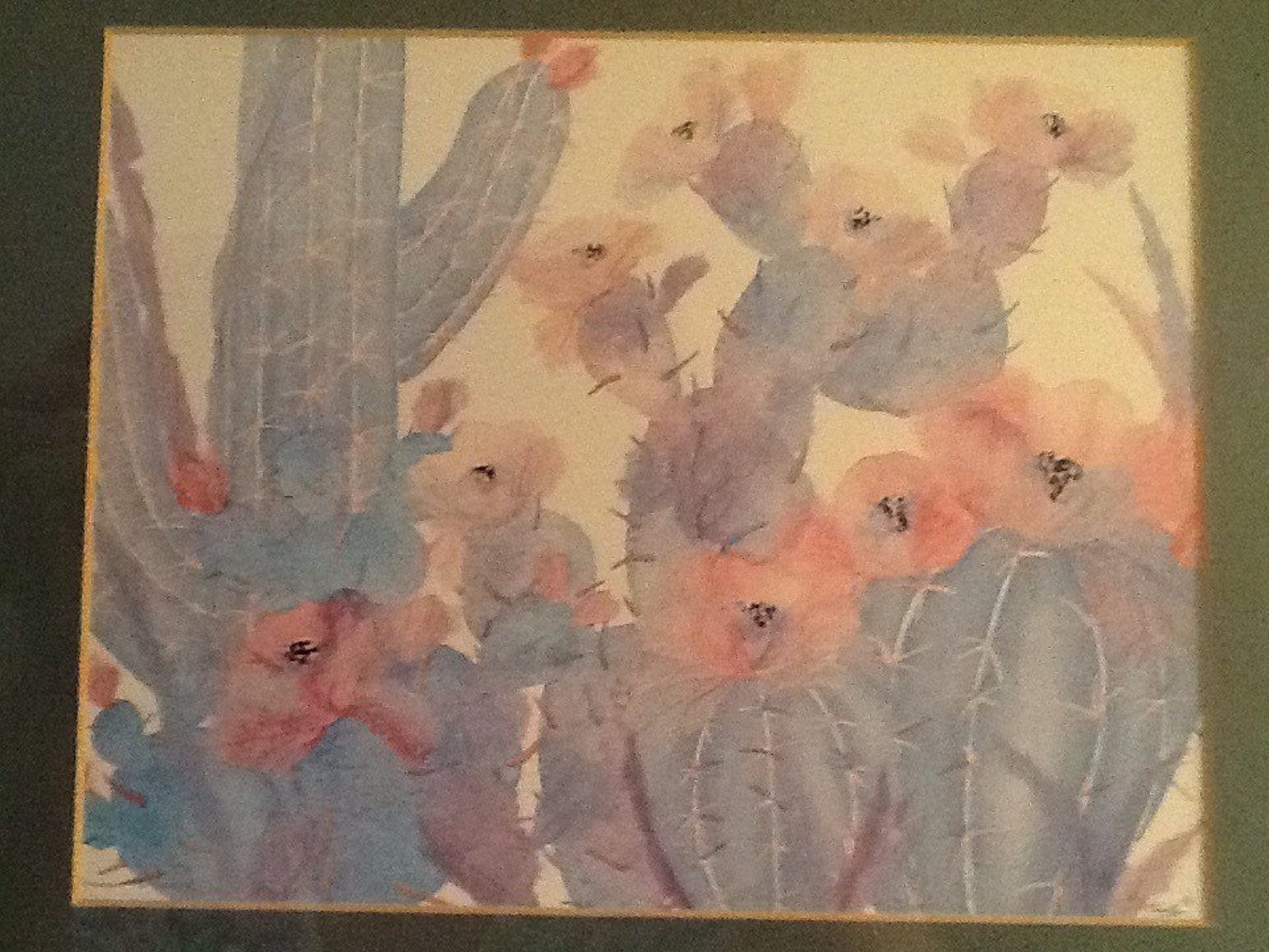 Southwestern Cactus Print Artist Howells - Etsy