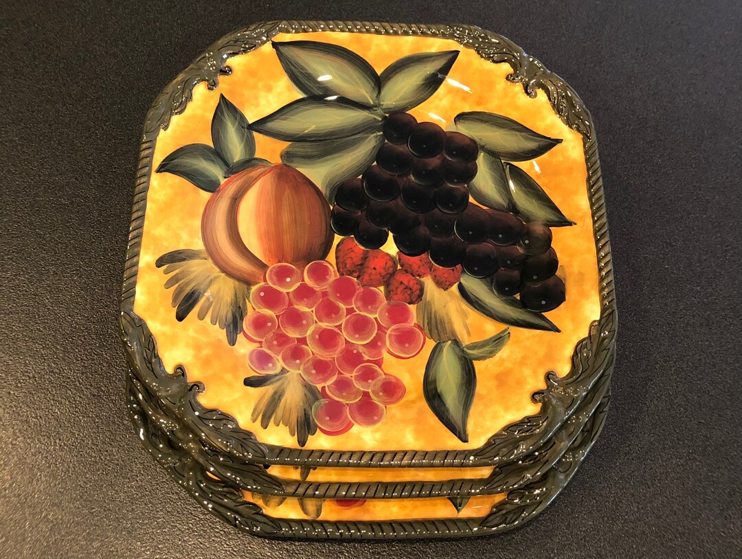 Vintage 4 Raymond Waites Plates Renaissance Lg. Dinner Plates 11 1/2” X ...