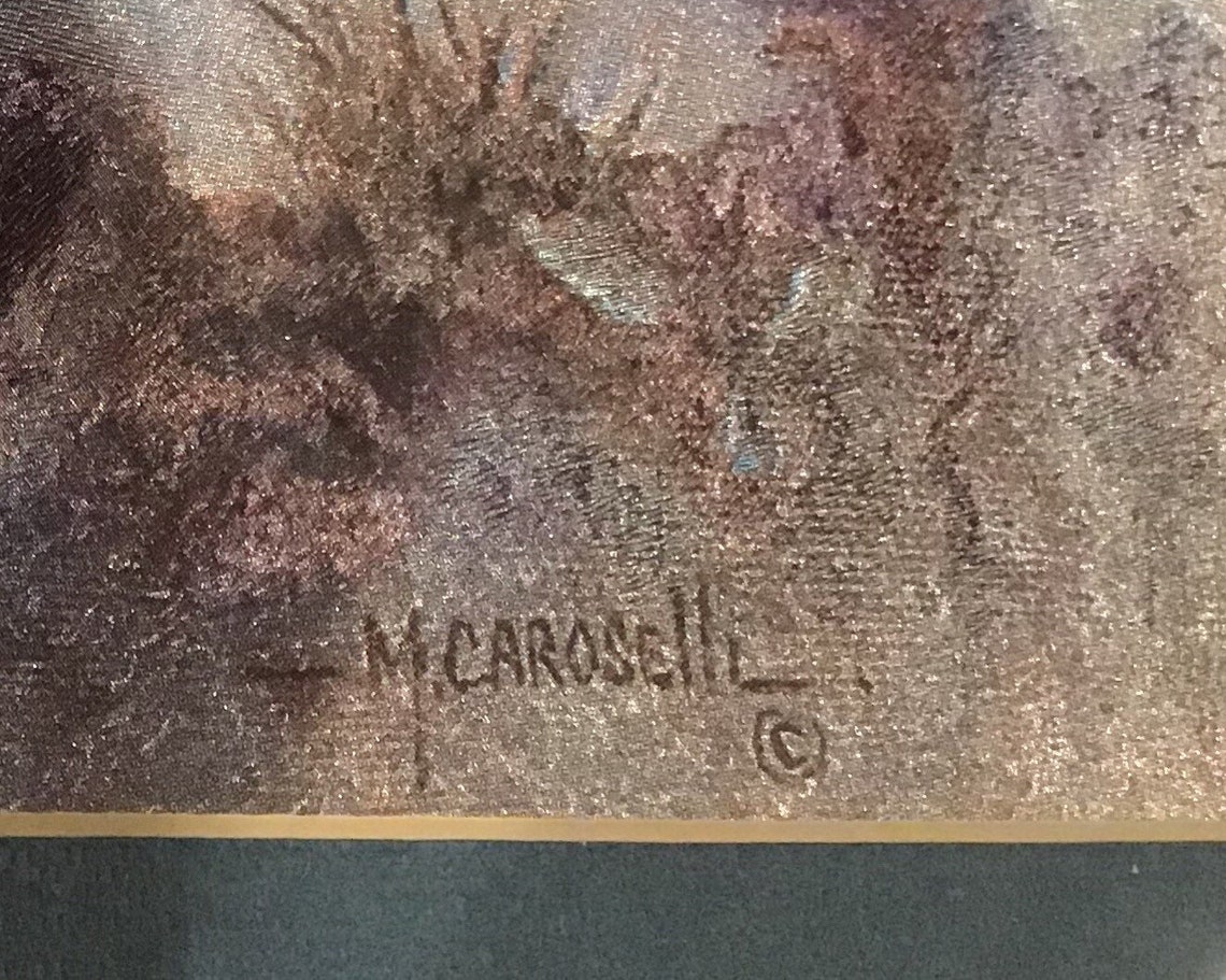 M. Caroselli Foil Art Print Wolf in the Wild - Etsy