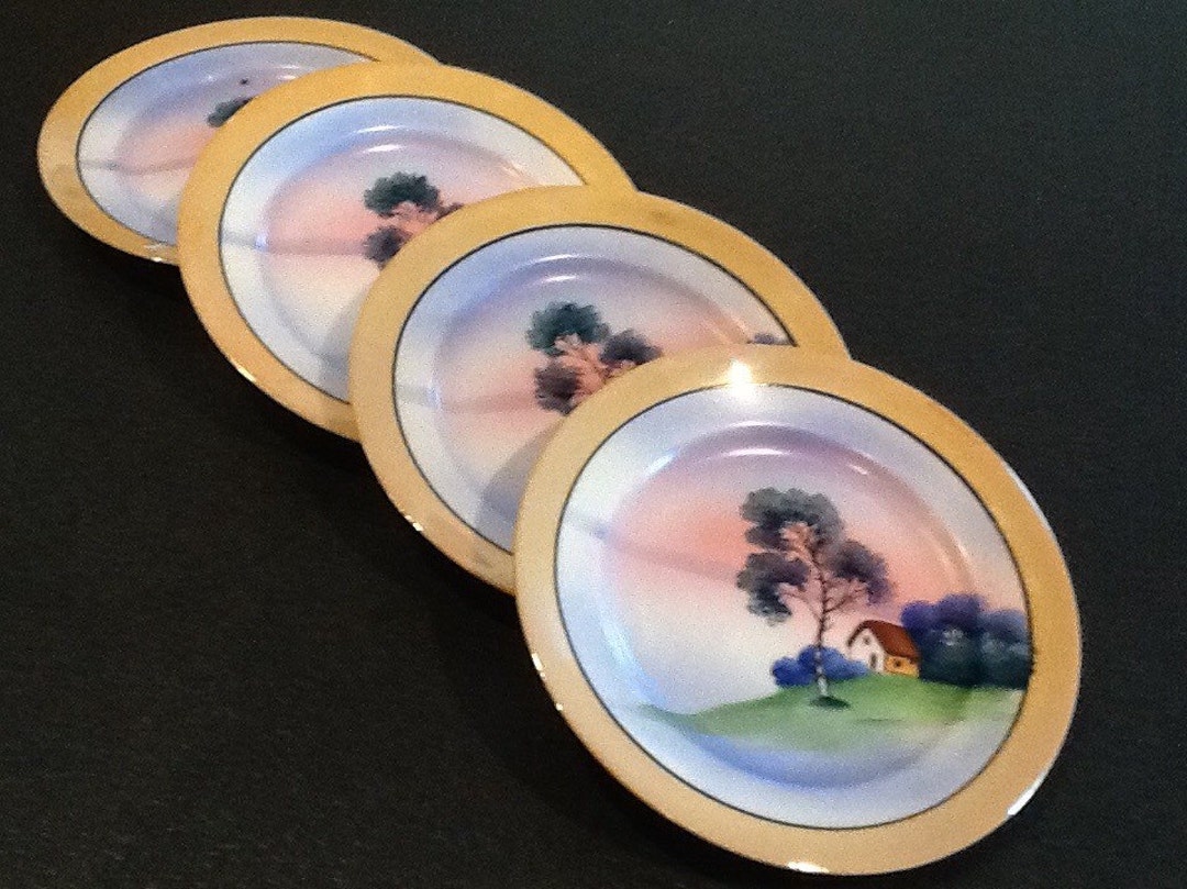 Vintage Lusterware Salad Plates Set of 4 Made in Japan by Seiei Co ...