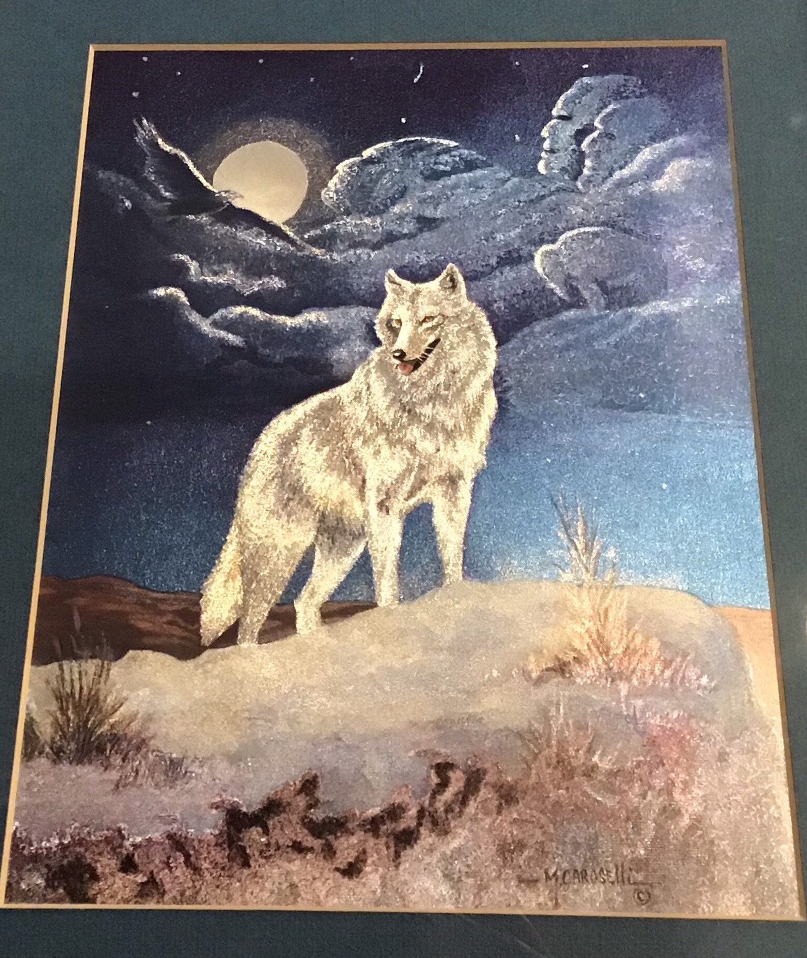 M. Caroselli Foil Art Print Wolf in the Wild - Etsy