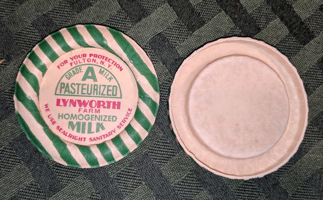Vintage Unused Dairy Milk Bottle Cap Lot of 2 - Etsy