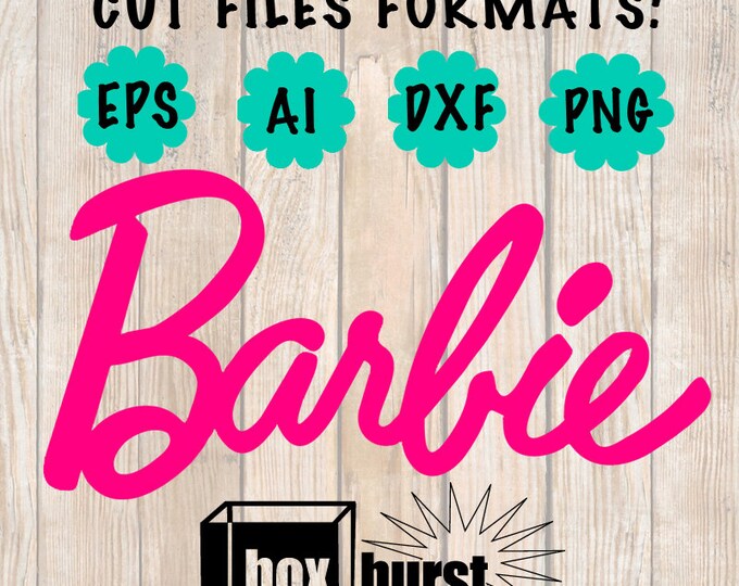 Barbie Decal Cut File Decal Sticker Cricuit Cut in Eps File, AI, DXF ...
