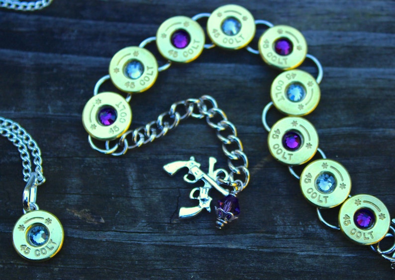 45 Colt Bullet Jewelry Set Starline Brass Shell Casings | Etsy
