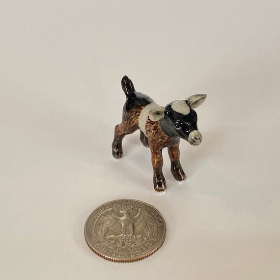 Dolls & Miniatures Hand-Painted Miniature Goat Ceramic Figurine 24995 ...
