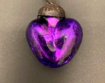 Purple Mercury Glass Ornament - Etsy