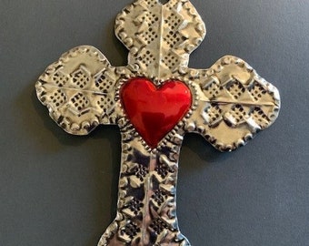 Tin Cross - Etsy
