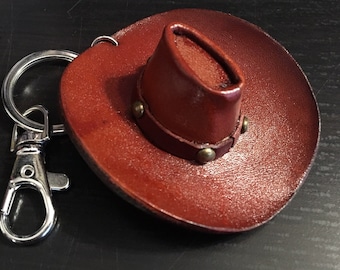 Cowboy Hat Key Fob - Etsy
