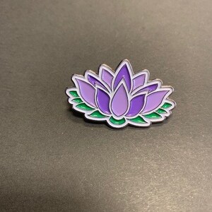 Hard Enamel Pin Tie Tack Lotus Flower 25640 - Etsy