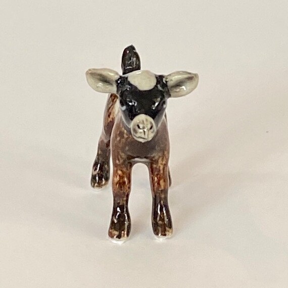 Dolls & Miniatures Hand-Painted Miniature Goat Ceramic Figurine 24995 ...