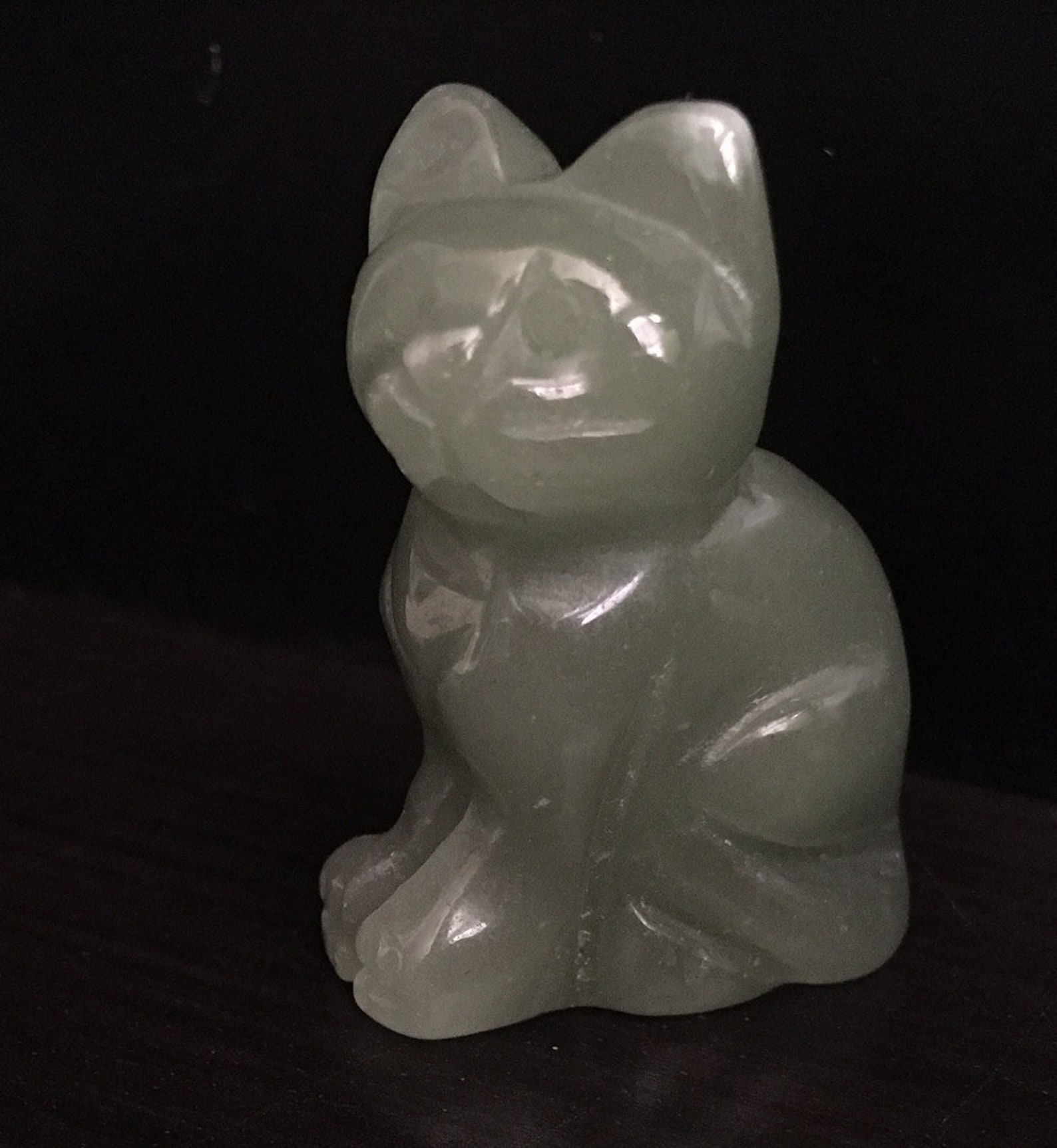 Carved Aventurine Cat Totem Fetish Spirit Animal | Etsy