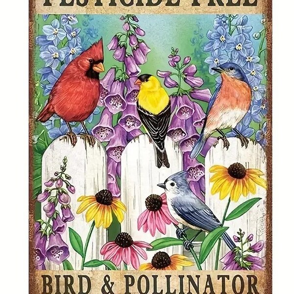 Metal Pollinator Garden Sign - Etsy