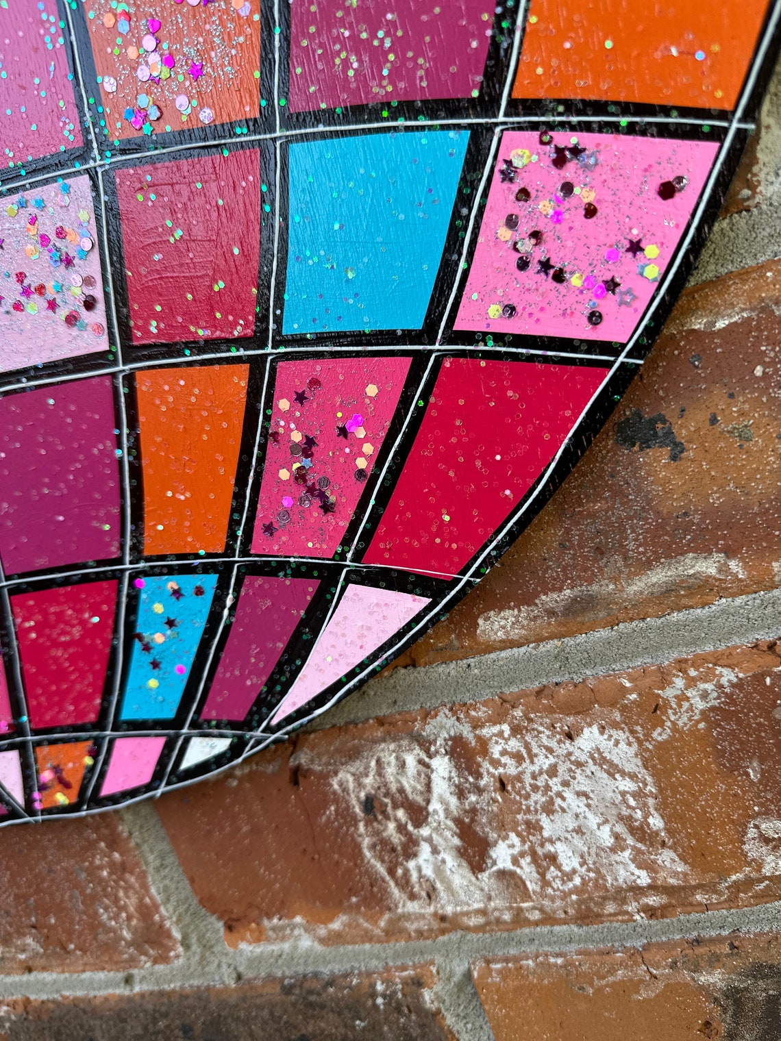 Welcome Mirrorball, Disco Ball, Wood Cut Out, Doorhanger, Handpainted ...