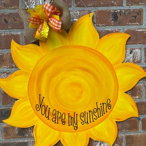 Sunshine Door Hanger, Summer Decor, Sun, Wood Cut Out, Personalized - Etsy