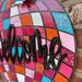 Welcome Mirrorball, Disco Ball, Wood Cut Out, Doorhanger, Handpainted ...
