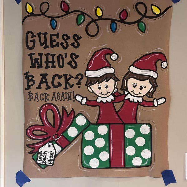 We Are Back Elf Banner - Etsy