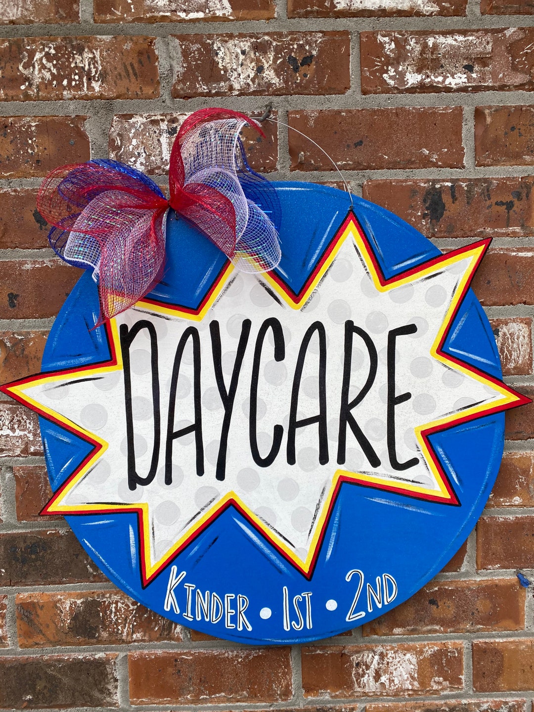 Superhero Door Hanger, Personalized, Hand Painted, Wood Cut Out ...