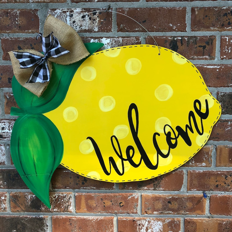 Lemon Door Hangers - Etsy