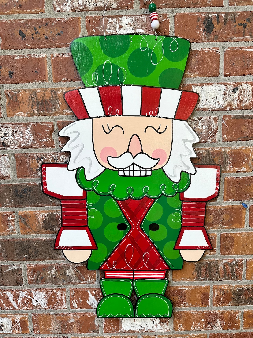 Nutcracker Door Hanger, Christmas Door Hanger, Wood Cut Out, Hand ...