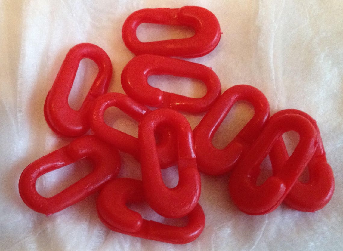 Split Chain Link Plastic 1" Link 4mm Chain (qty 10) Bird Toy Parts - Etsy