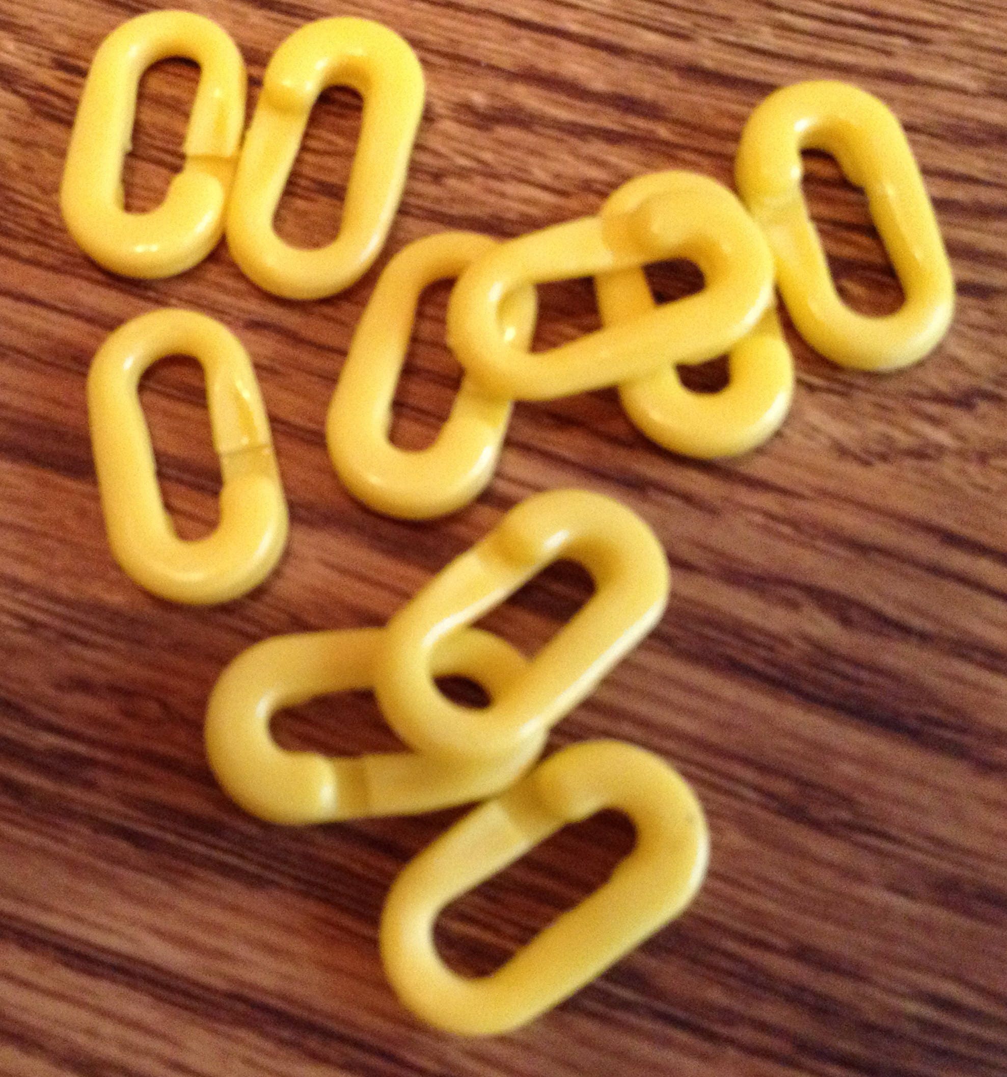 Split Chain Link Plastic 1" Link 4mm Chain (qty 10) Bird Toy Parts - Etsy